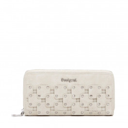 Large studded leather effect purse - Sabina