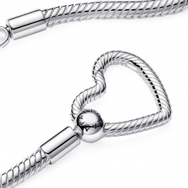 Collana a catena a serpente con chiusura a cuore 393377C00 - Pandora ...