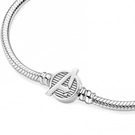 Pandora Moments Bracelet Snake Chain Marvel Avengers Logo Clasp ...
