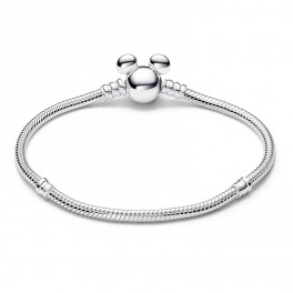 Pandora Moments Snake Chain Bracelet with Disney Mickey Mouse Clasp ...