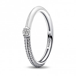 Pandora White and Pavé Dual Ring ME 192528C02 - Sabina