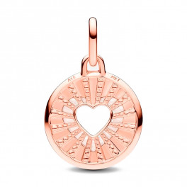 CHARMS PANDORA AMULETO DE MEDALHãO DE CORAçõES PANDORA ME 783080C01