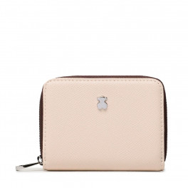 New Dubai Saffia Beige Wallet with TOUS Closure - Sabina