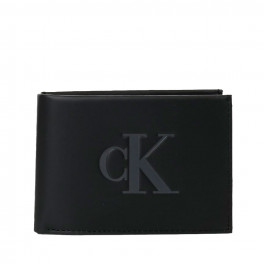 Ck Cartera K50K509869 Bds Monogram Soft Bifold W/coin Xl Black
