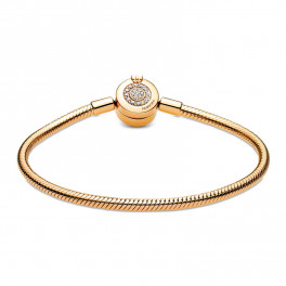 Shiny Crowned Snake Chain Bracelet 569046C01 - Sabina