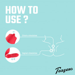 Teazers Rose Vibrator with Thrusting Dildo - Edc - Sabina